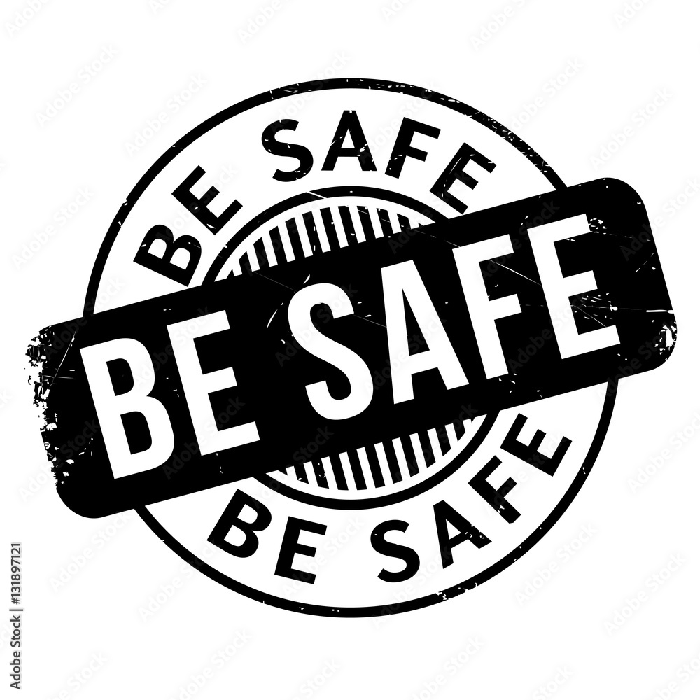 Vecteur Stock Be Safe rubber stamp | Adobe Stock