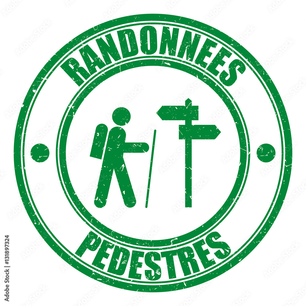 Vetor de Logo randonnées pédestres. do Stock | Adobe Stock
