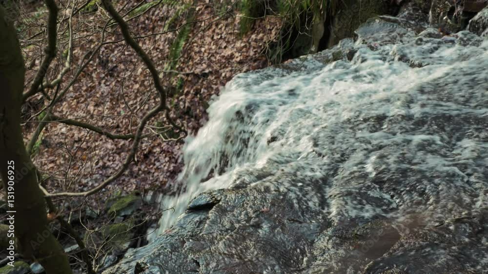 Cleddon Falls waterfall on the River Wye is a designated Area of ...
