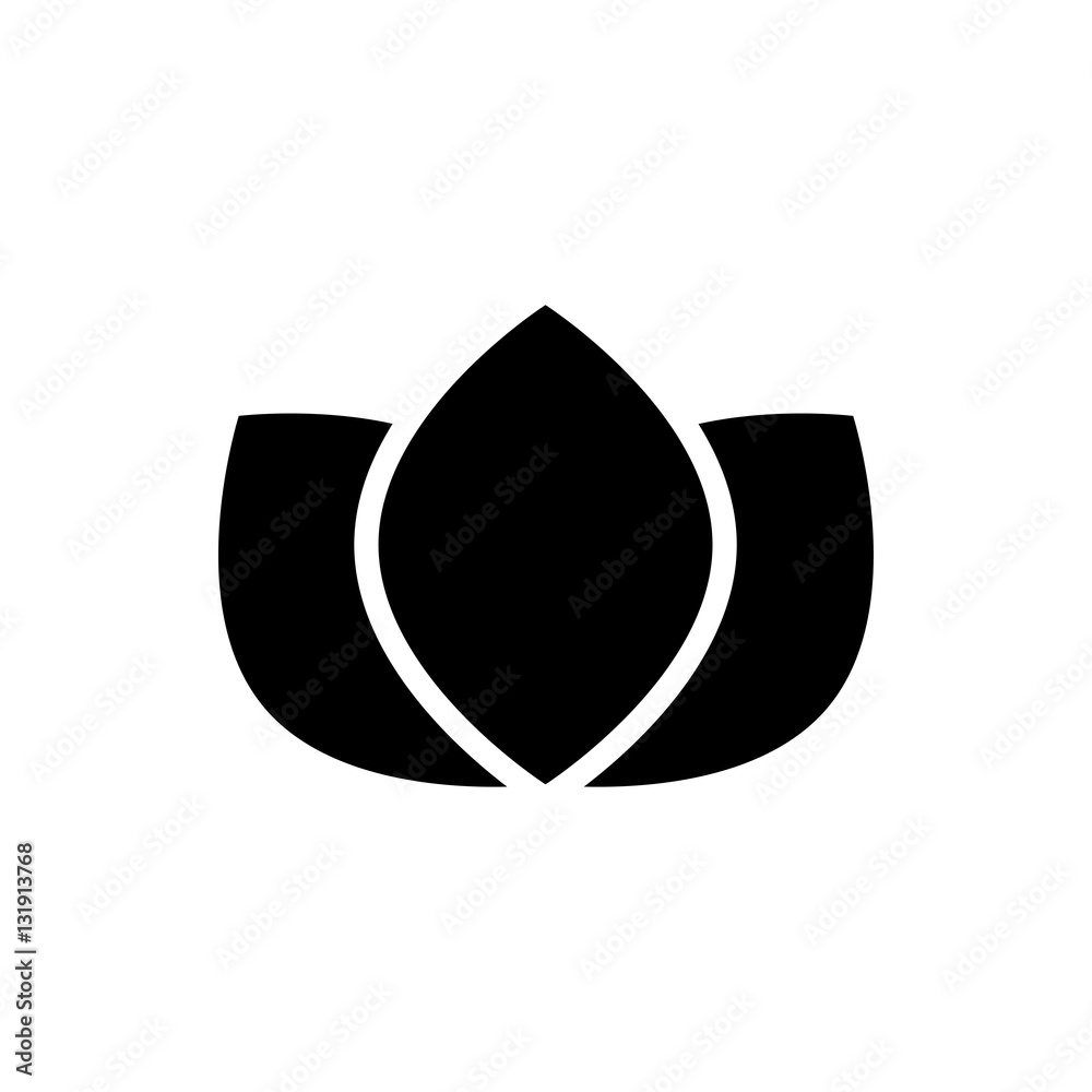 lotus icon illustration Stock Vector | Adobe Stock