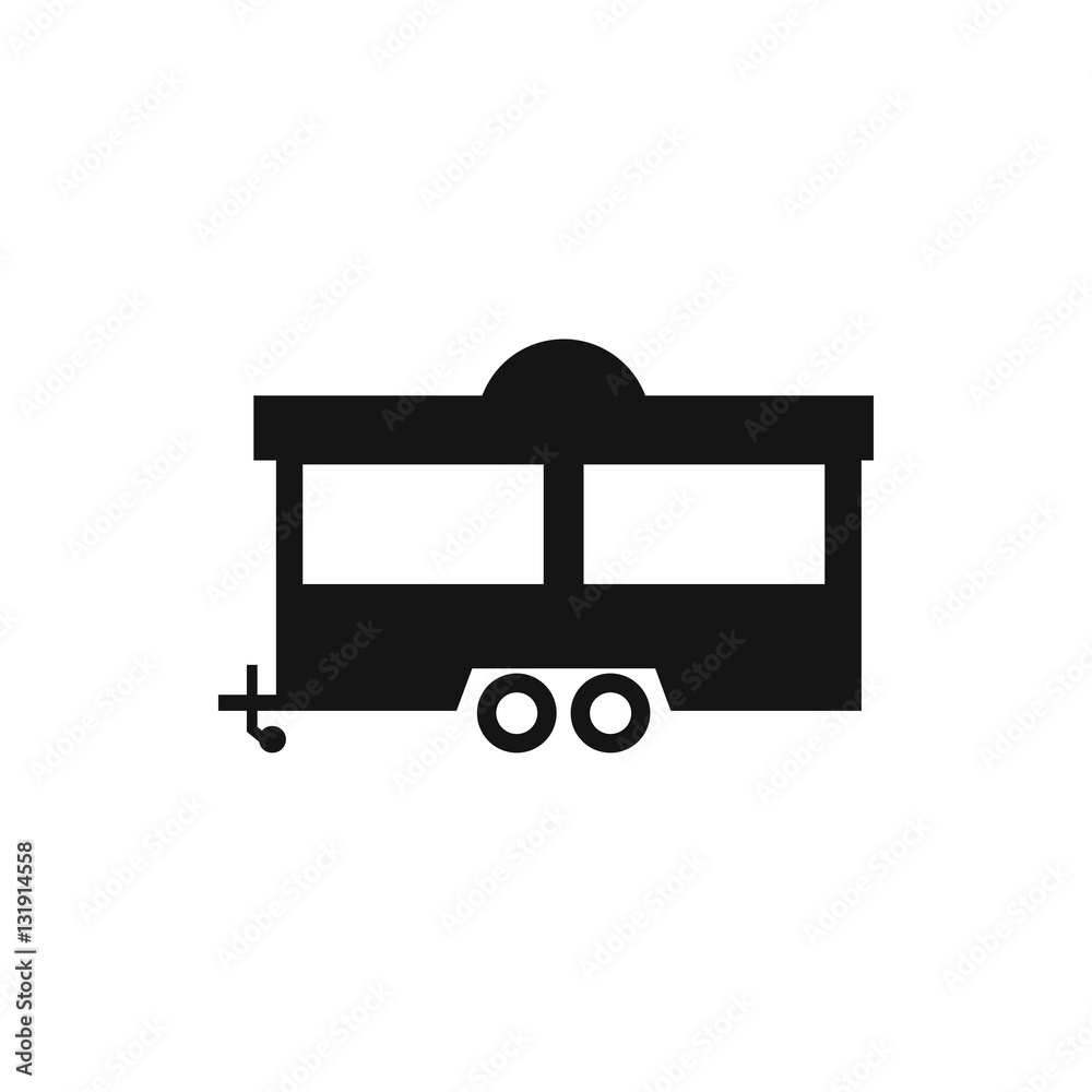 trailer icon illustration Stock Vector | Adobe Stock