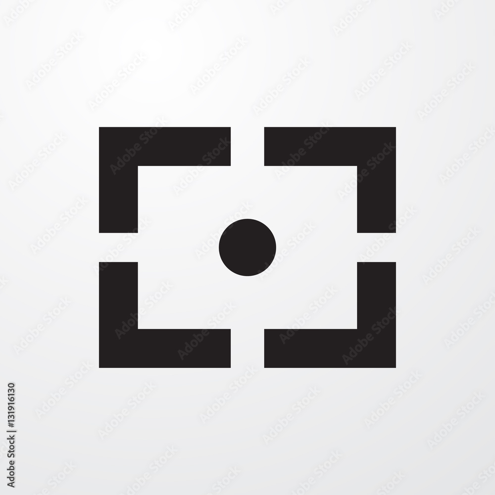 Vecteur Stock center focus icon vector | Adobe Stock