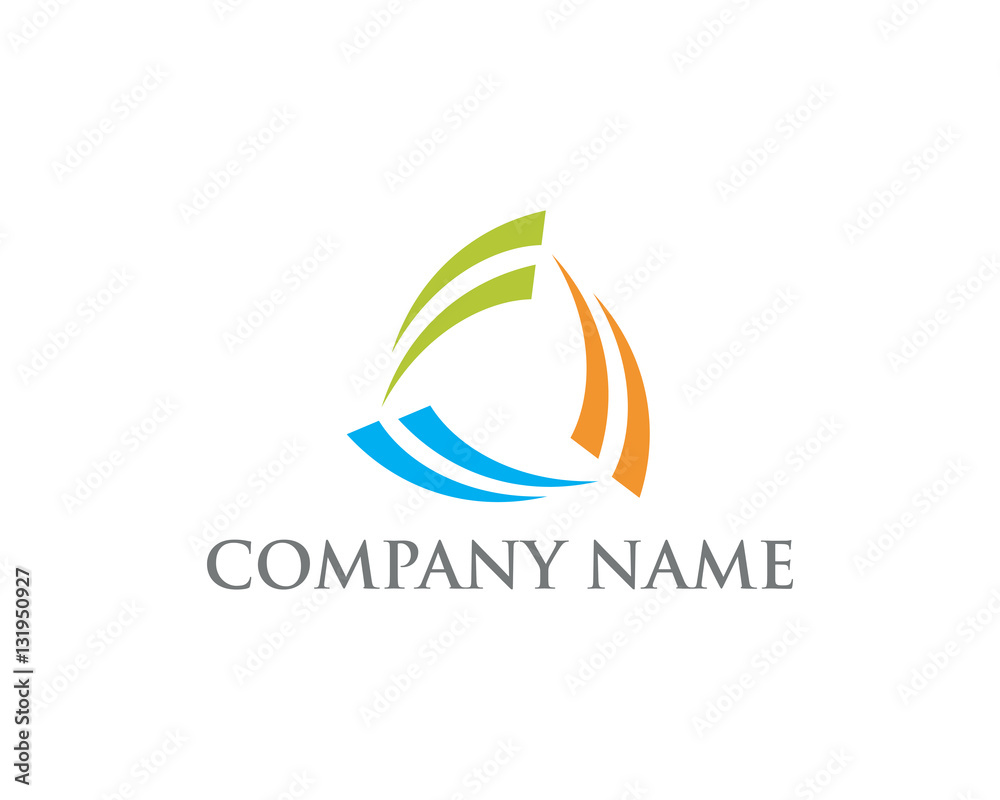 Abstract 2 Lines Logo template Stock Vector | Adobe Stock