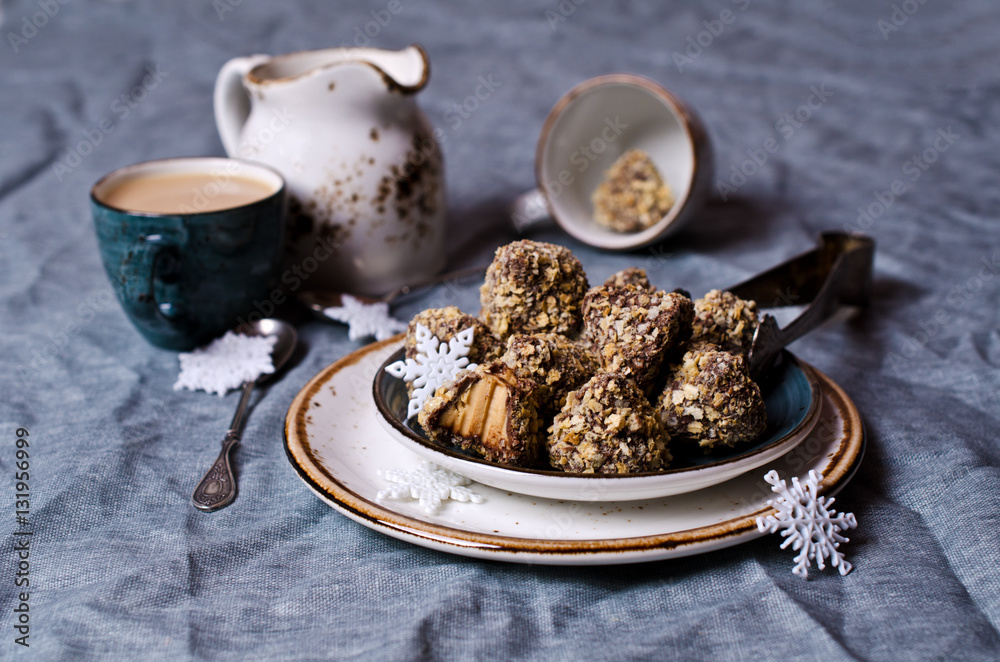 Homemade triangular candy Stock Photo | Adobe Stock