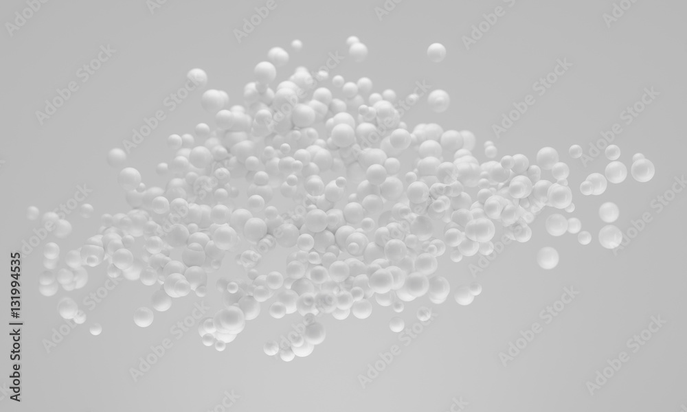 abstract white particle cloud 3d render Stock Illustration | Adobe Stock