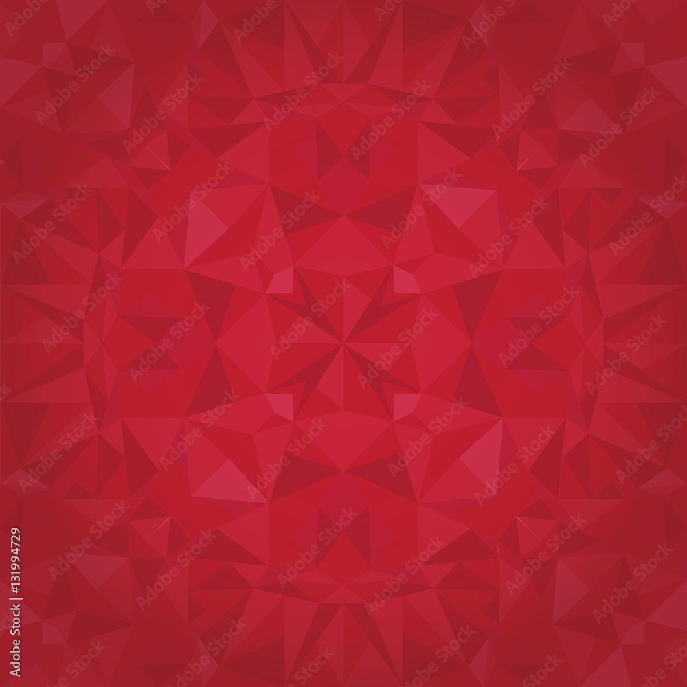 Vector Ruby Red Triangles Crystal Foil Texture Seamless Pattern. Festive and Glowing Repeat ...