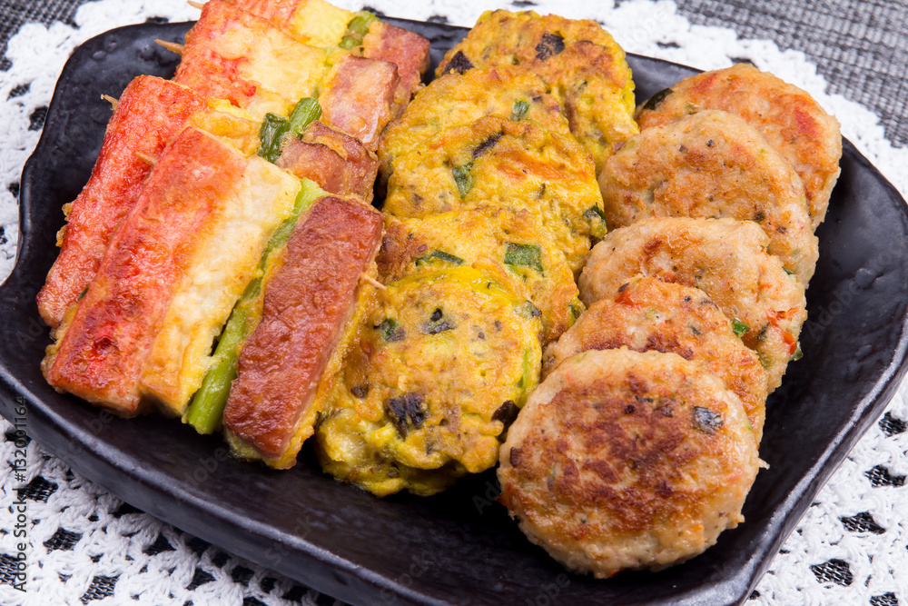 Korea pancake ( jeon ) - korean food Stock Photo | Adobe Stock