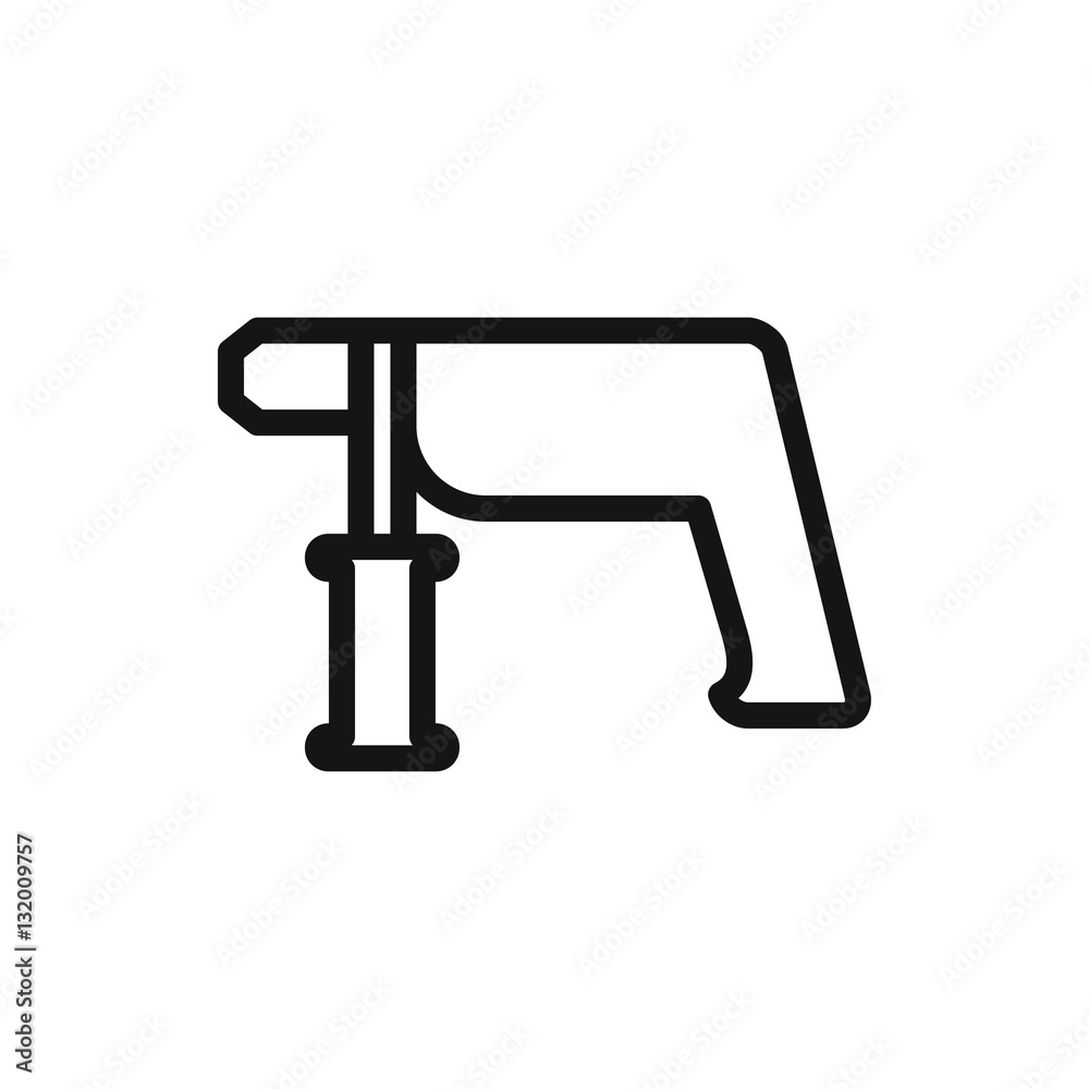nail gun icon illustration Stock Vector | Adobe Stock