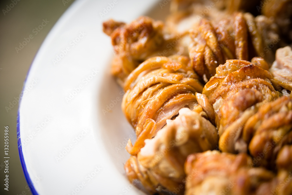 Cordula Sarda, roasted lamb offal, traditional food of Sardinia Stock ...