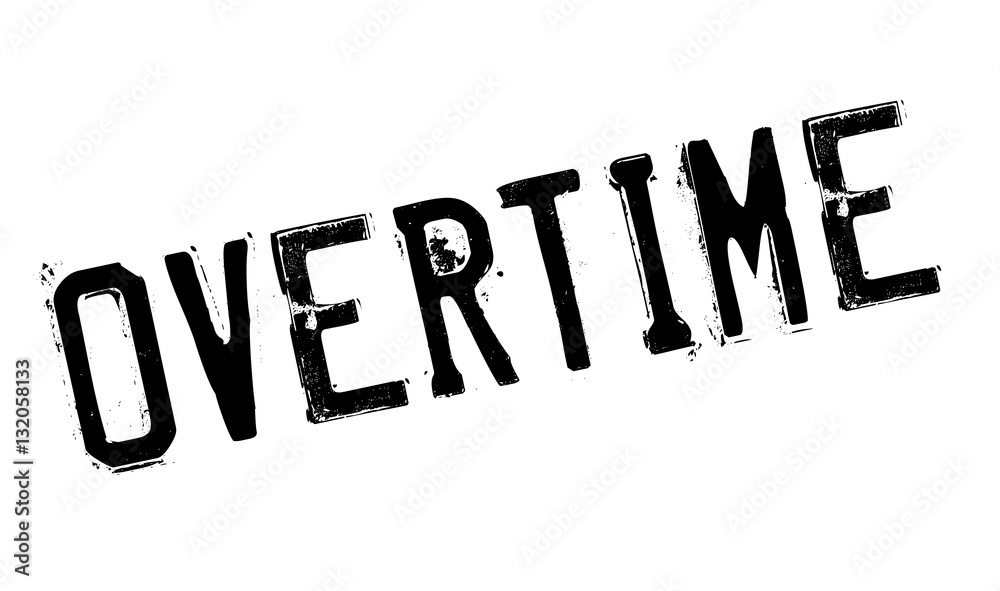 Overtime rubber stamp Stock Vector | Adobe Stock