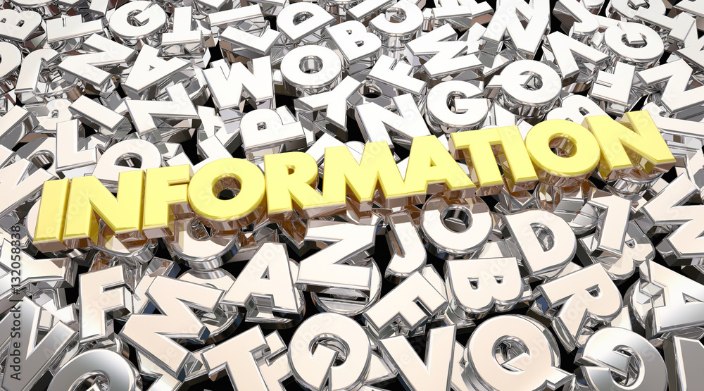 Poster Information Word Letters Research Find Answers 3d Animation ...
