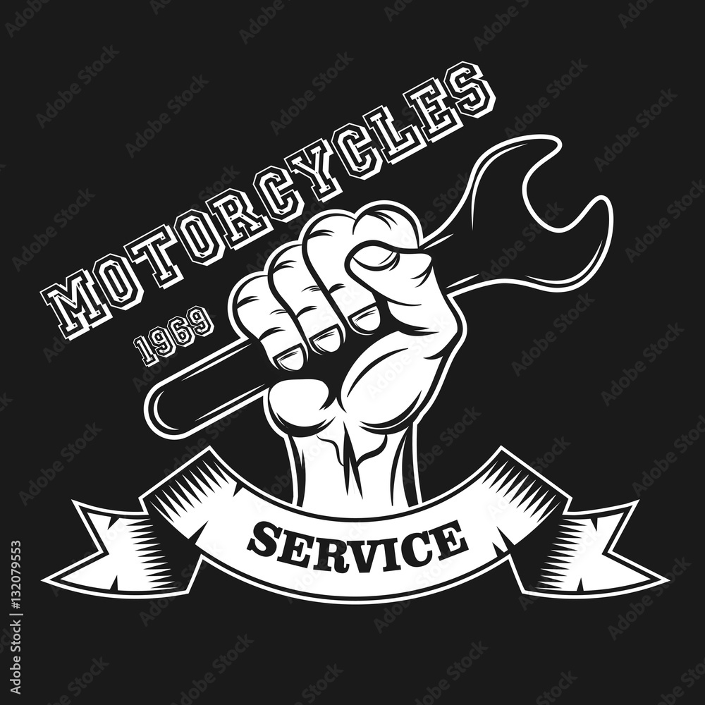Motorcycle Club Logo. Vector Illustration Stock Vector | Adobe Stock
