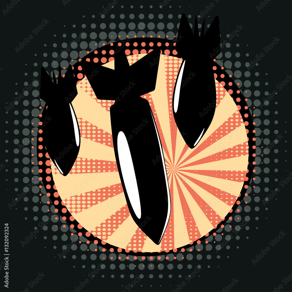 Cartoon Air Bomb Stock Vector | Adobe Stock