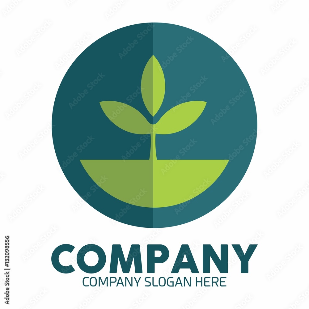 growing tree logo icon vector template Stock Vector | Adobe Stock