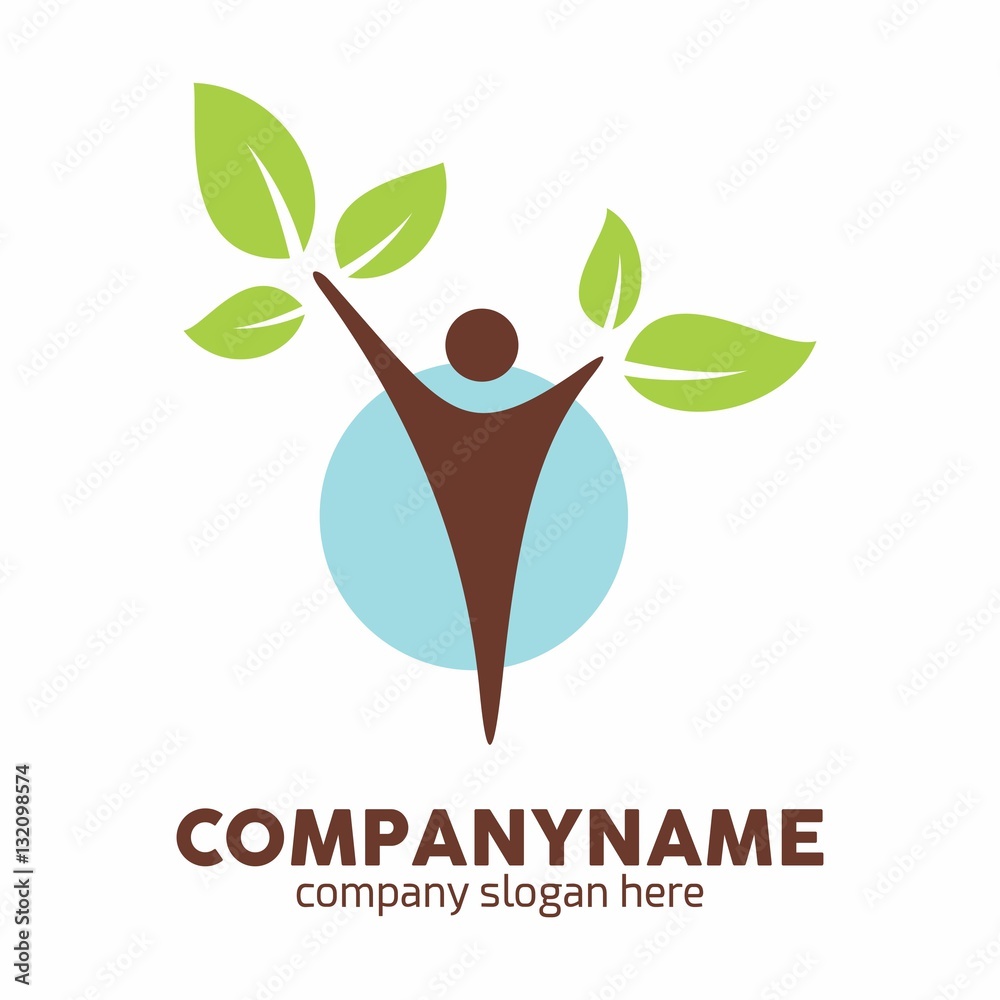 growing tree logo icon vector template Stock Vector | Adobe Stock