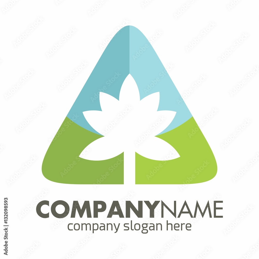 growing tree logo icon vector template Stock Vector | Adobe Stock