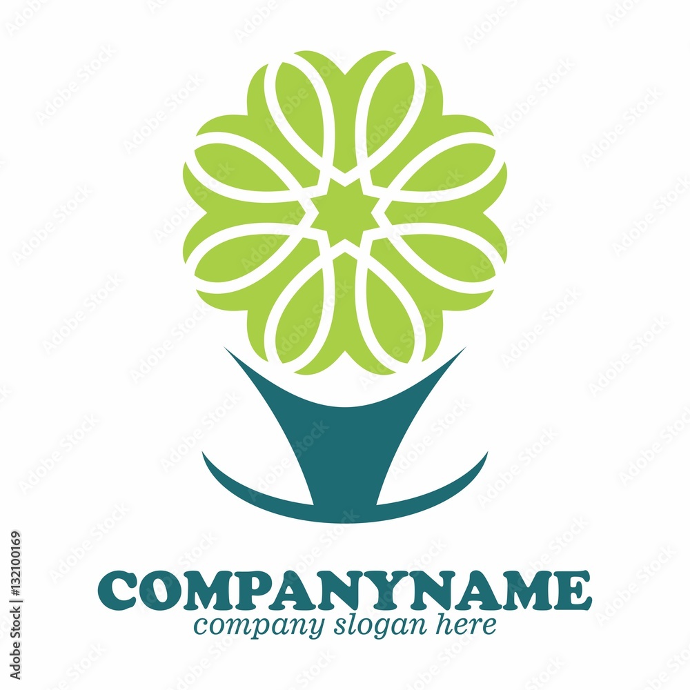 growing tree logo icon vector template Stock Vector | Adobe Stock