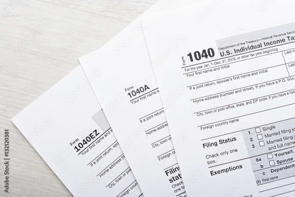 Tax return form Stock Photo | Adobe Stock