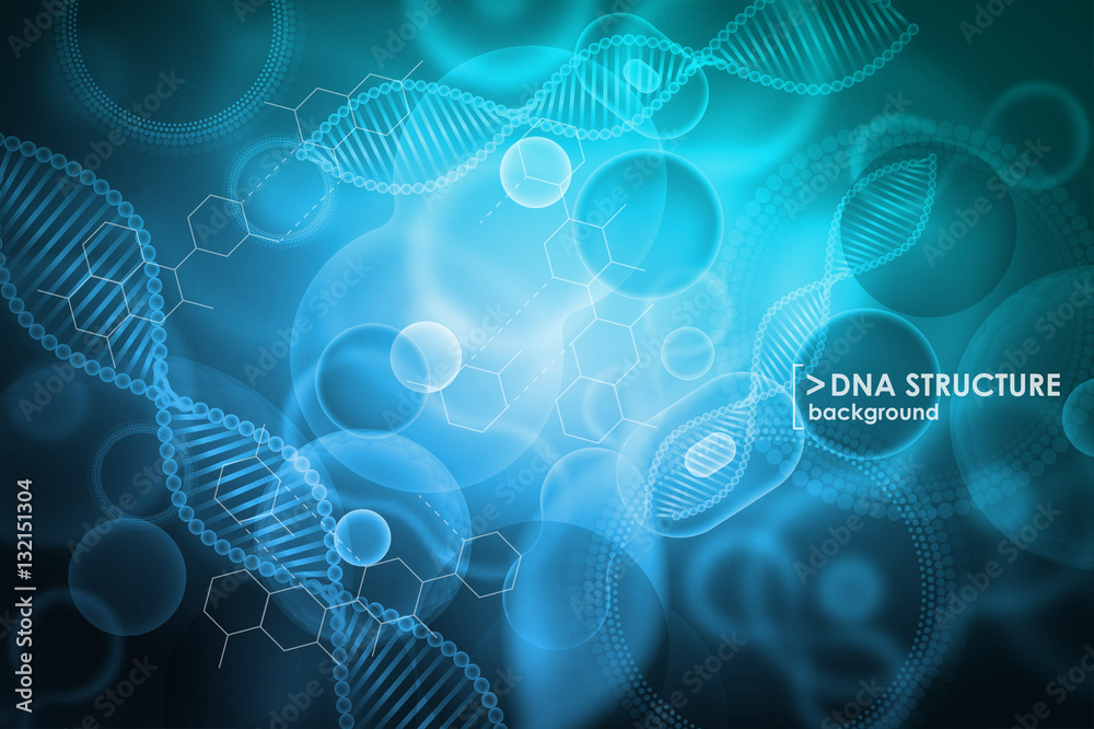 Cell and DNA background. Molecular research. Stock Vector | Adobe Stock