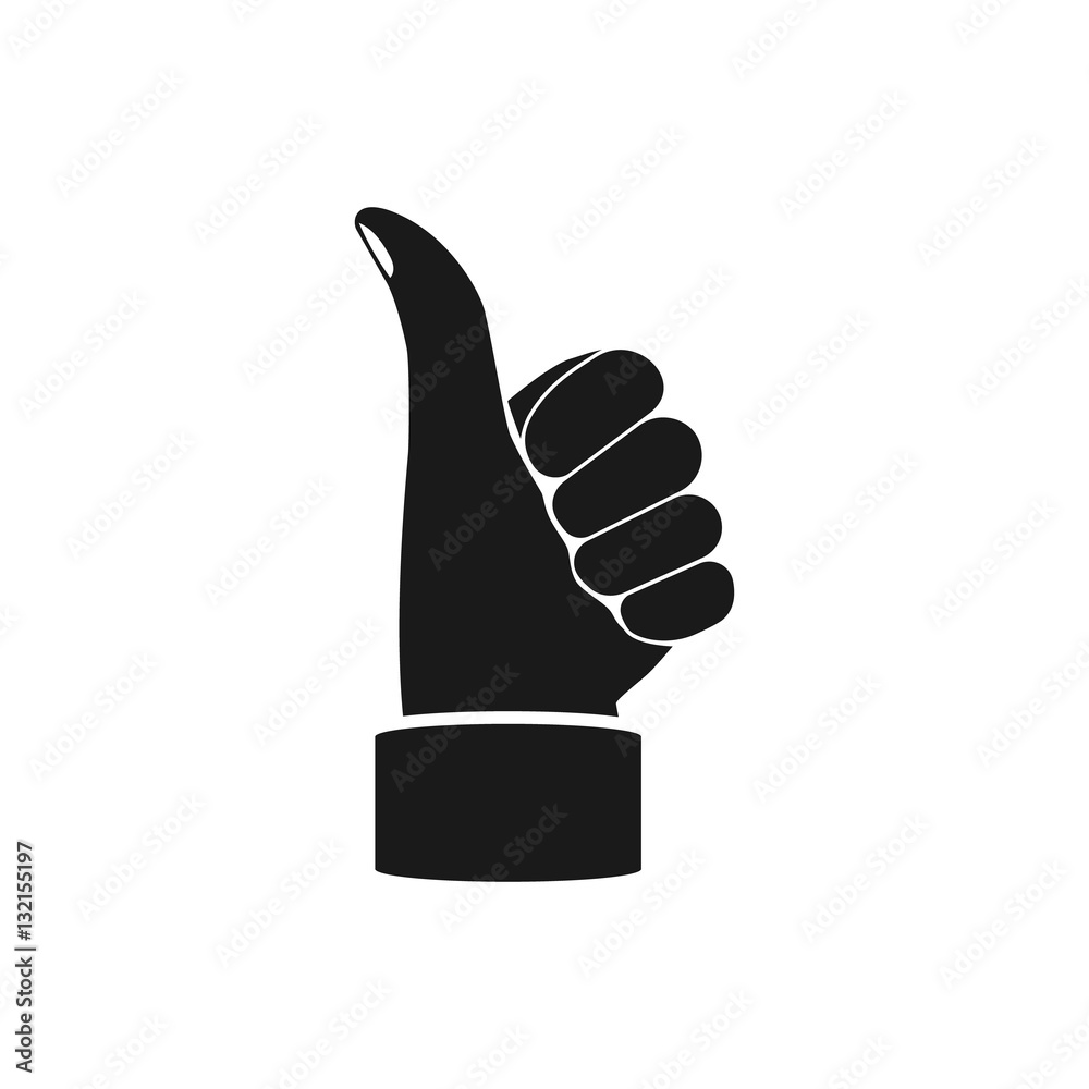 Thumbs up pictogram. Stock Vector | Adobe Stock