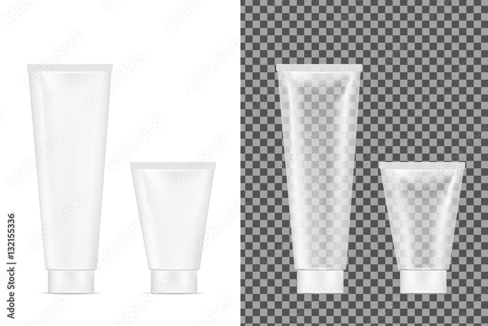 Plastic transparent tube. Packaging for cosmetics and toothpaste Stock ...