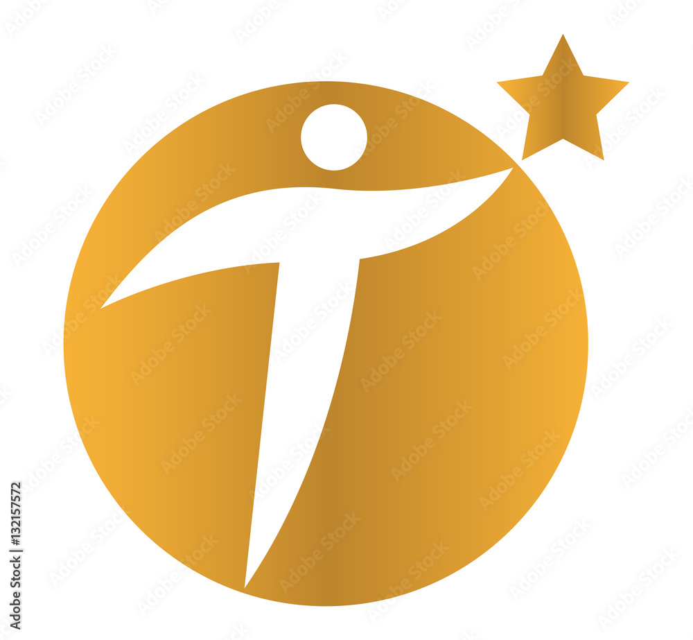 Star Person Concept Icon Design Stock-Vektorgrafik | Adobe Stock