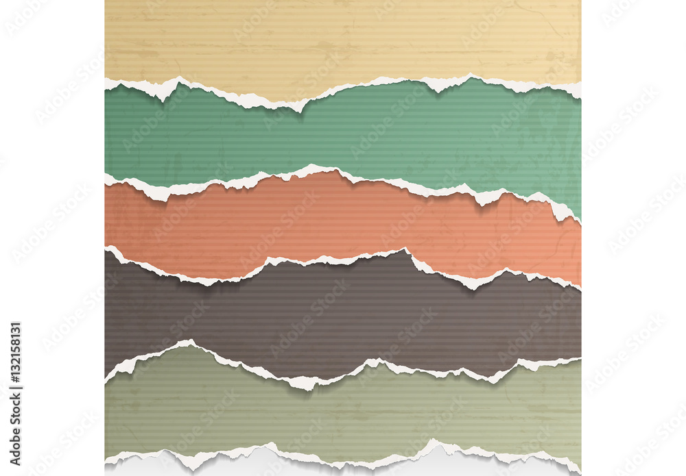 6 Textured Paper Tear Illustrations 1 Stock Template | Adobe Stock