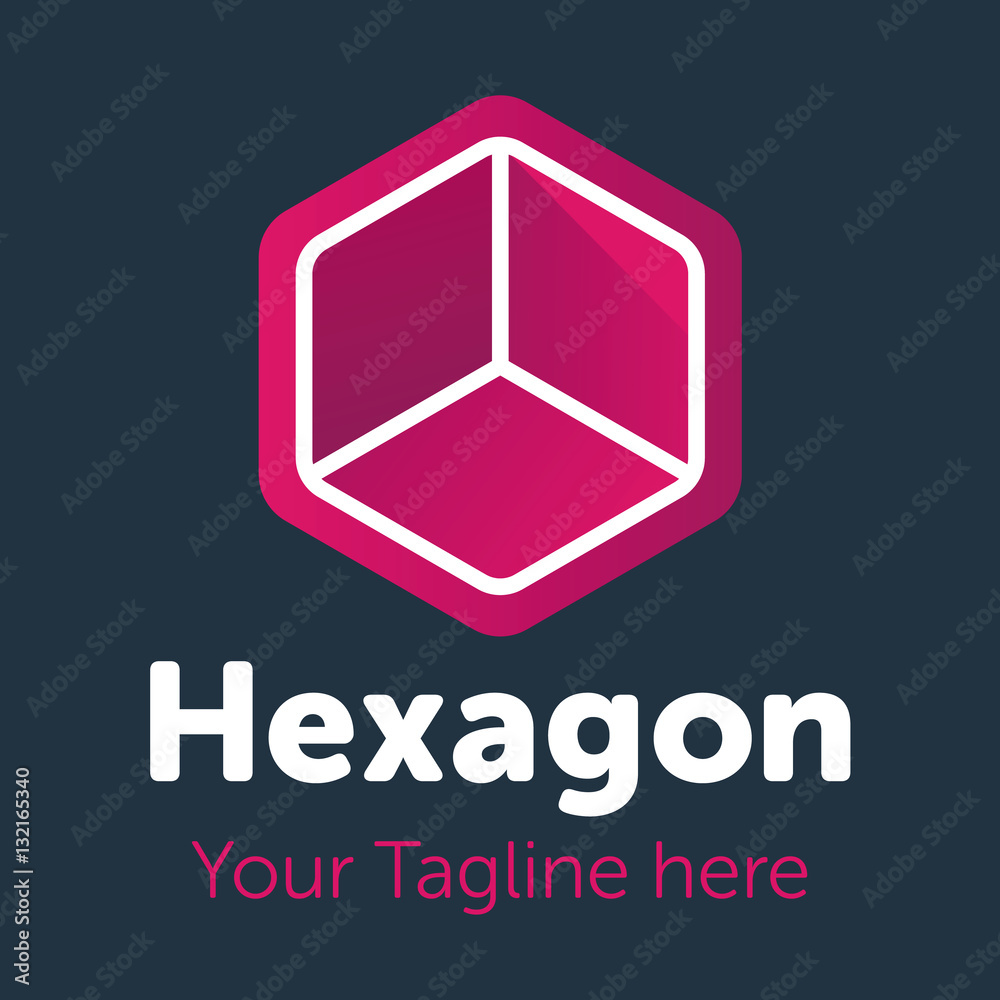 Modern Bold Hexagon Logo Stock Vector | Adobe Stock