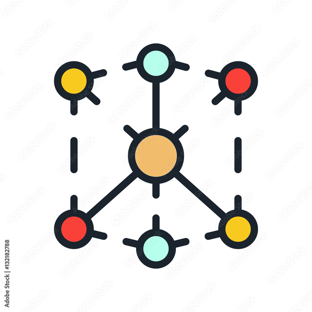 multi channel marketing icon Stock Vector | Adobe Stock