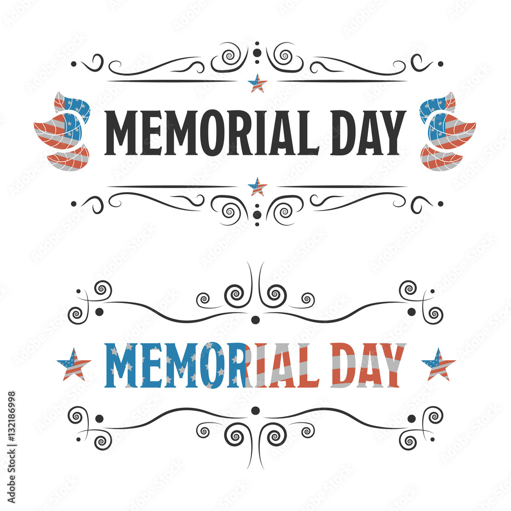 Memorial day sign Stock Vector | Adobe Stock