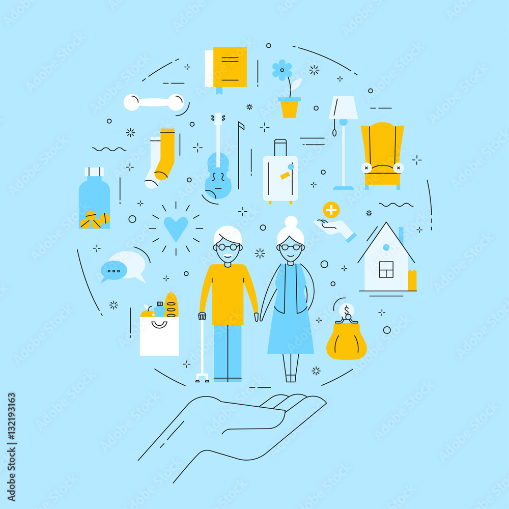 The flat concept of social support, help and rights for elderly people ...