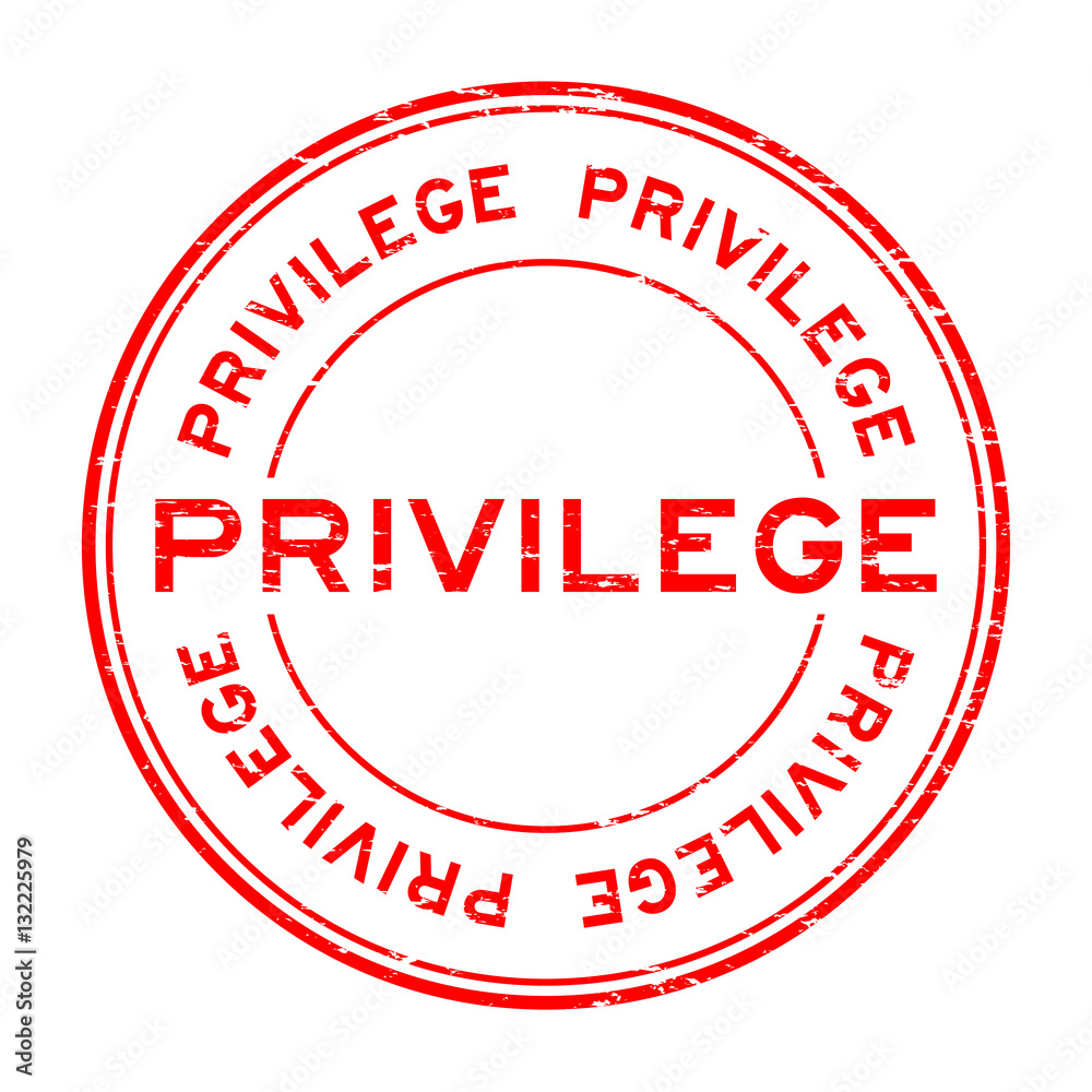 Grunge red privilege round rubber stamp on white background Stock Vector | Adobe Stock