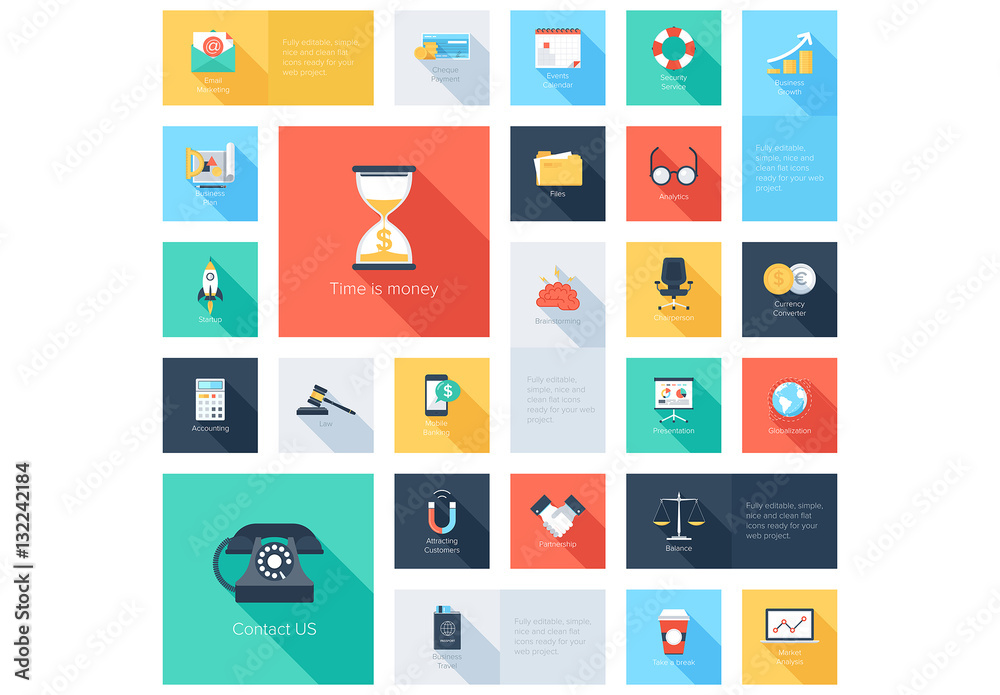 Business and Law Grid Illustration Stock Template | Adobe Stock