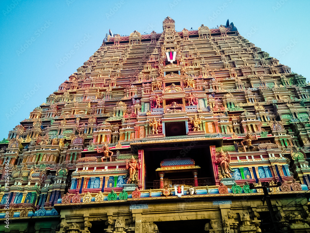 Tiruchirappalli Sri Ranganatha Swamy Temple Tower, Hindu temple Tower ...