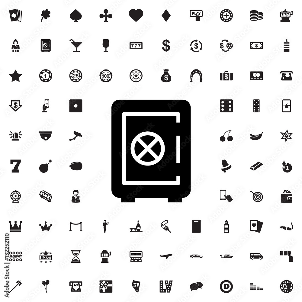 Safe icon illustration Stock Vector | Adobe Stock