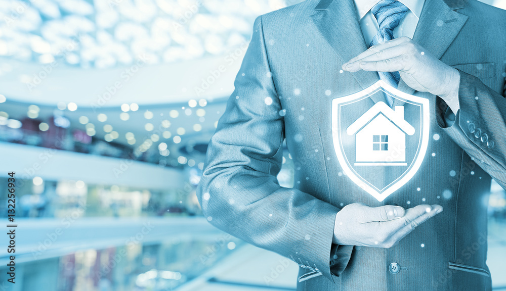 House protection and insurance. Home shield. Real estate safety ...