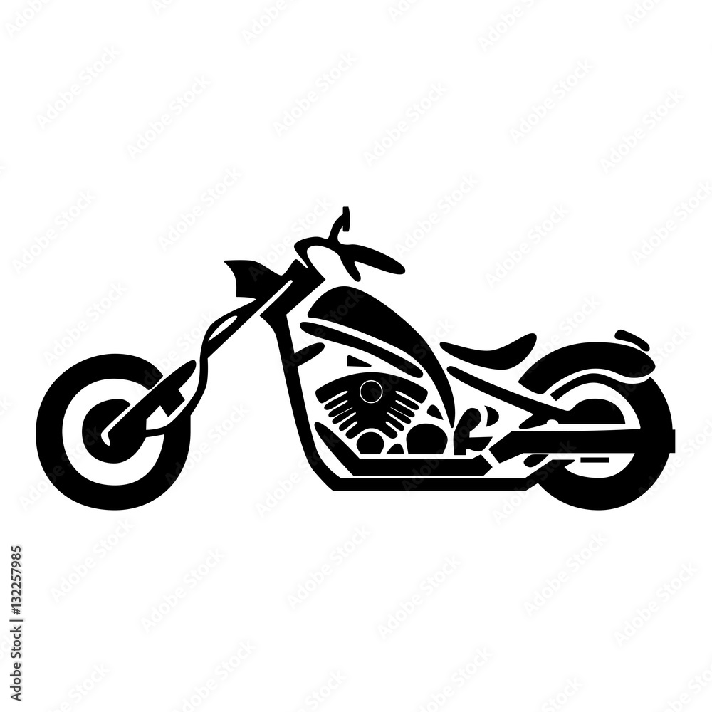 Motorcycle Chopper Icon