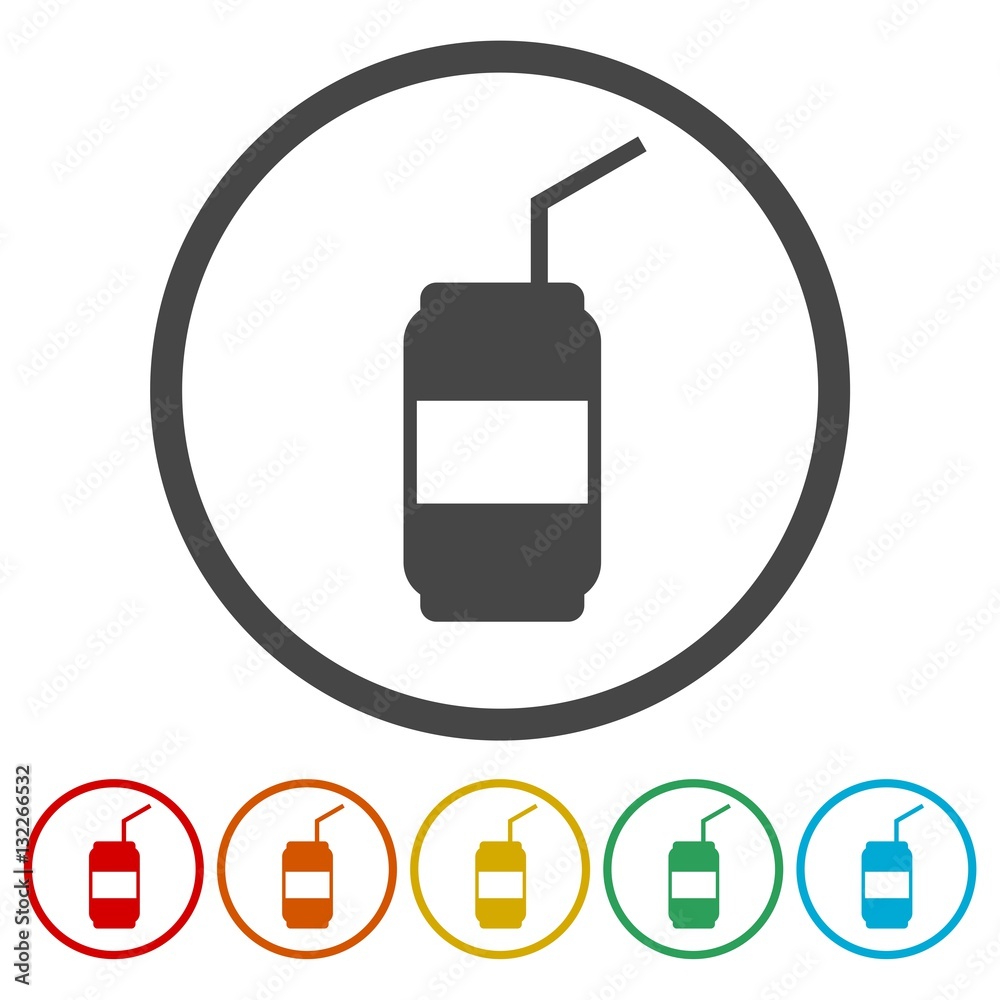 Soda Icon Stock Vector | Adobe Stock