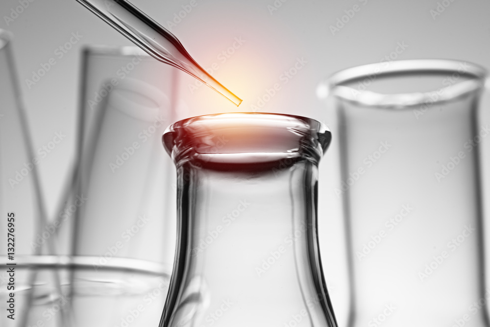 science laboratory test tubes , laboratory equipment Stock Photo ...