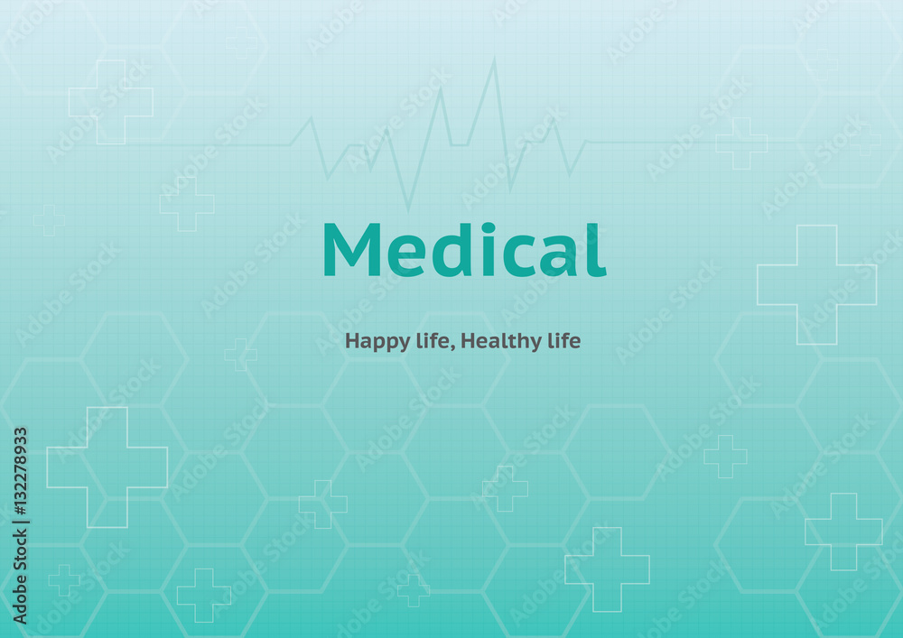 infographic medical background in green colour Stock Vector | Adobe Stock