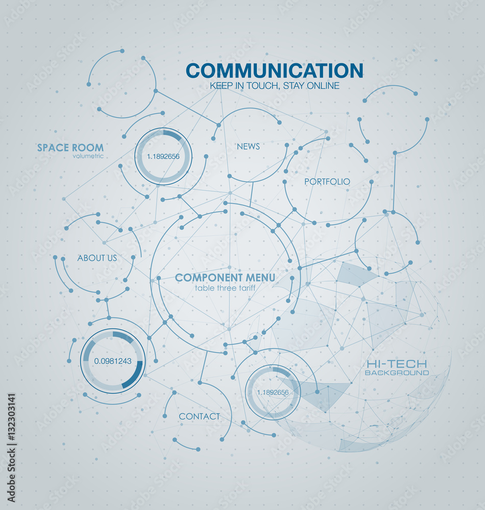 Infographic elements. futuristic user interface HUD UI UX. Wireframe ...