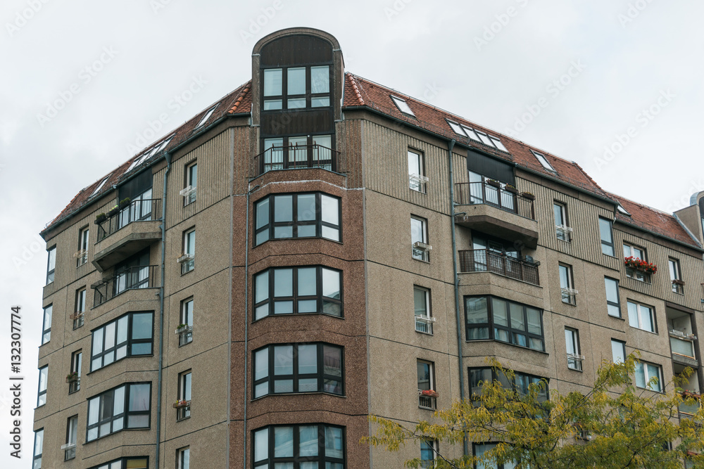 old ddr plattenbau building at berlin- mitte Stock-Foto | Adobe Stock