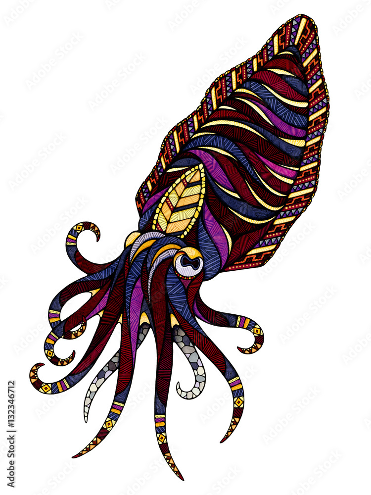 Cuttlefish Illustration