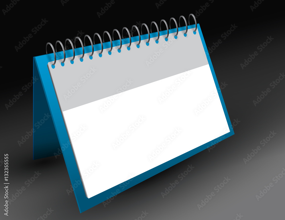3d vector blank calendar with copy-space Stock Vector | Adobe Stock