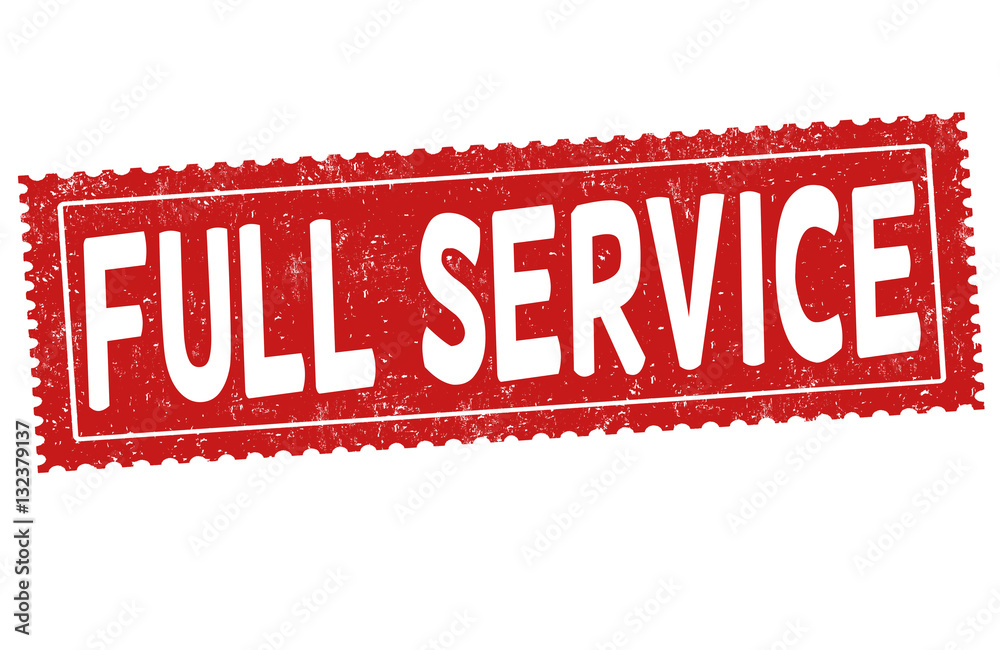 Full service sign or stamp Stock Vector | Adobe Stock