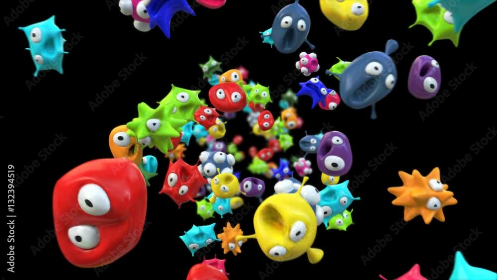 Bacteria - 3D Animation Stock Video | Adobe Stock