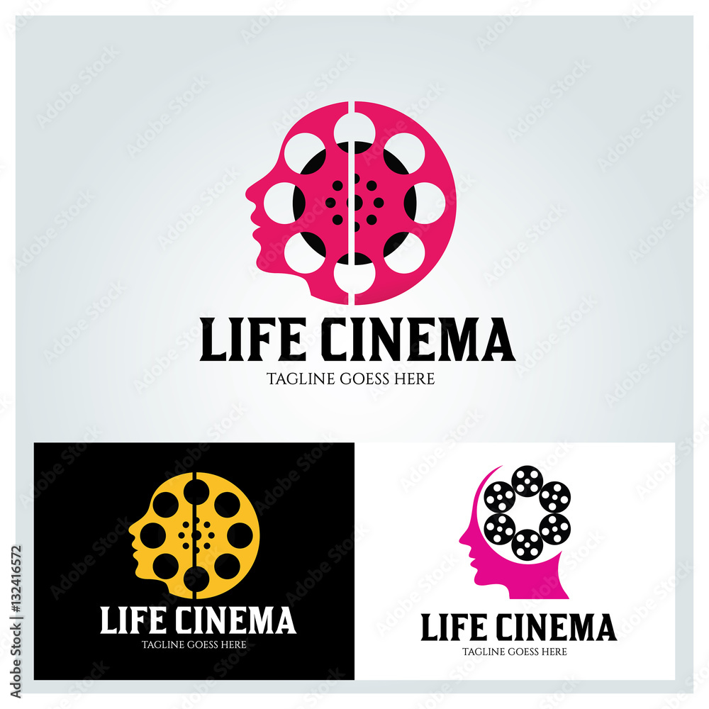 Life cinema logo design template ,Vector illustration Stock Vector ...