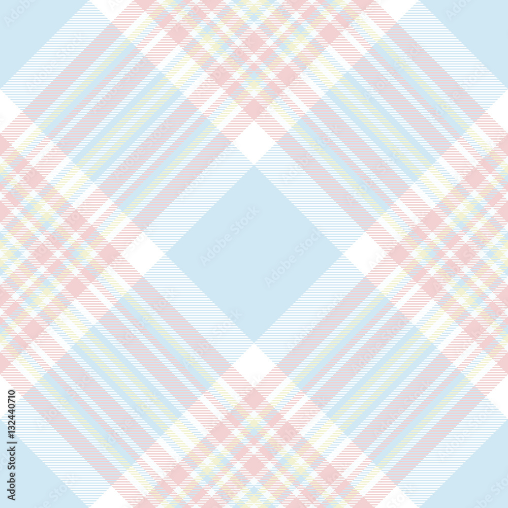 Pastel check diagonal fabric texture seamless pattern Stock Vector ...