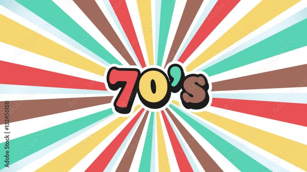 Old School 70s Vintage Motion Graphic Background Stock Video | Adobe Stock