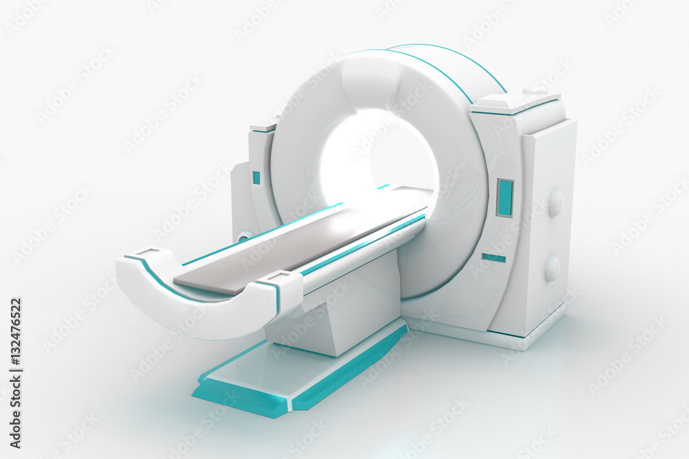 MRT device isolated on white Stock Photo | Adobe Stock